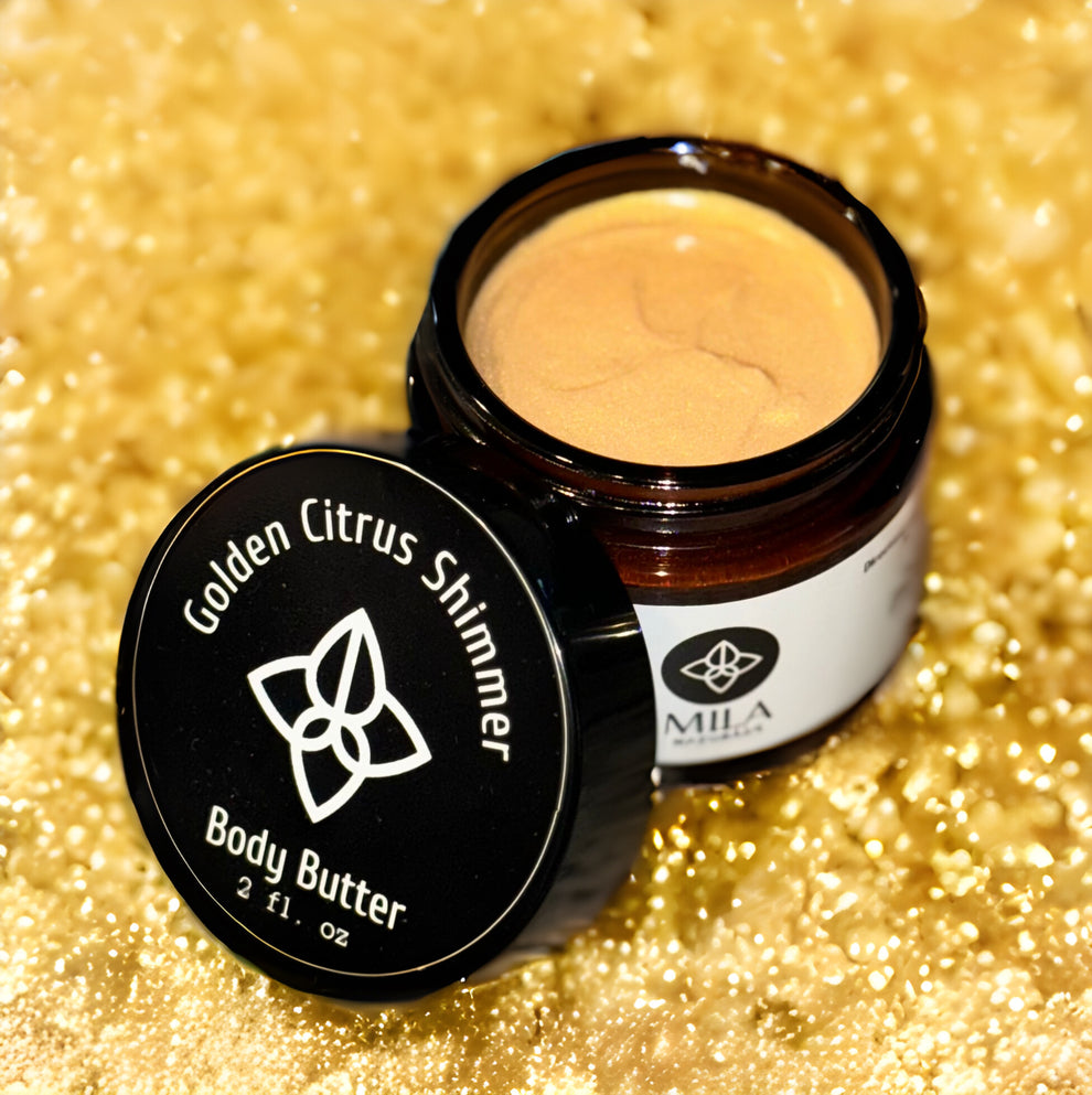 Golden Citrus Shimmer Body Butter – MILA Naturals Inc